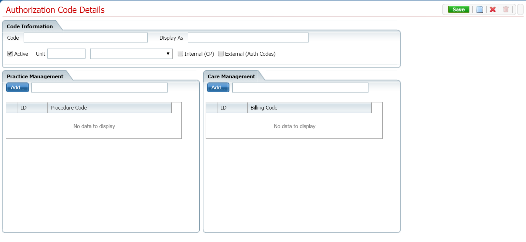 Add an Authorization Code
